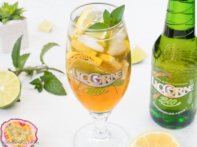 Cocktail exotique à la bière Licorne bio - La Cuisine d'Adeline